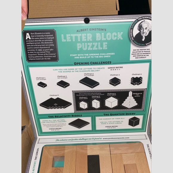 Amazon | Toys | Albert Einsteins Letter Block Puzzle The Einstein Collection No 3 Puzzle New ...